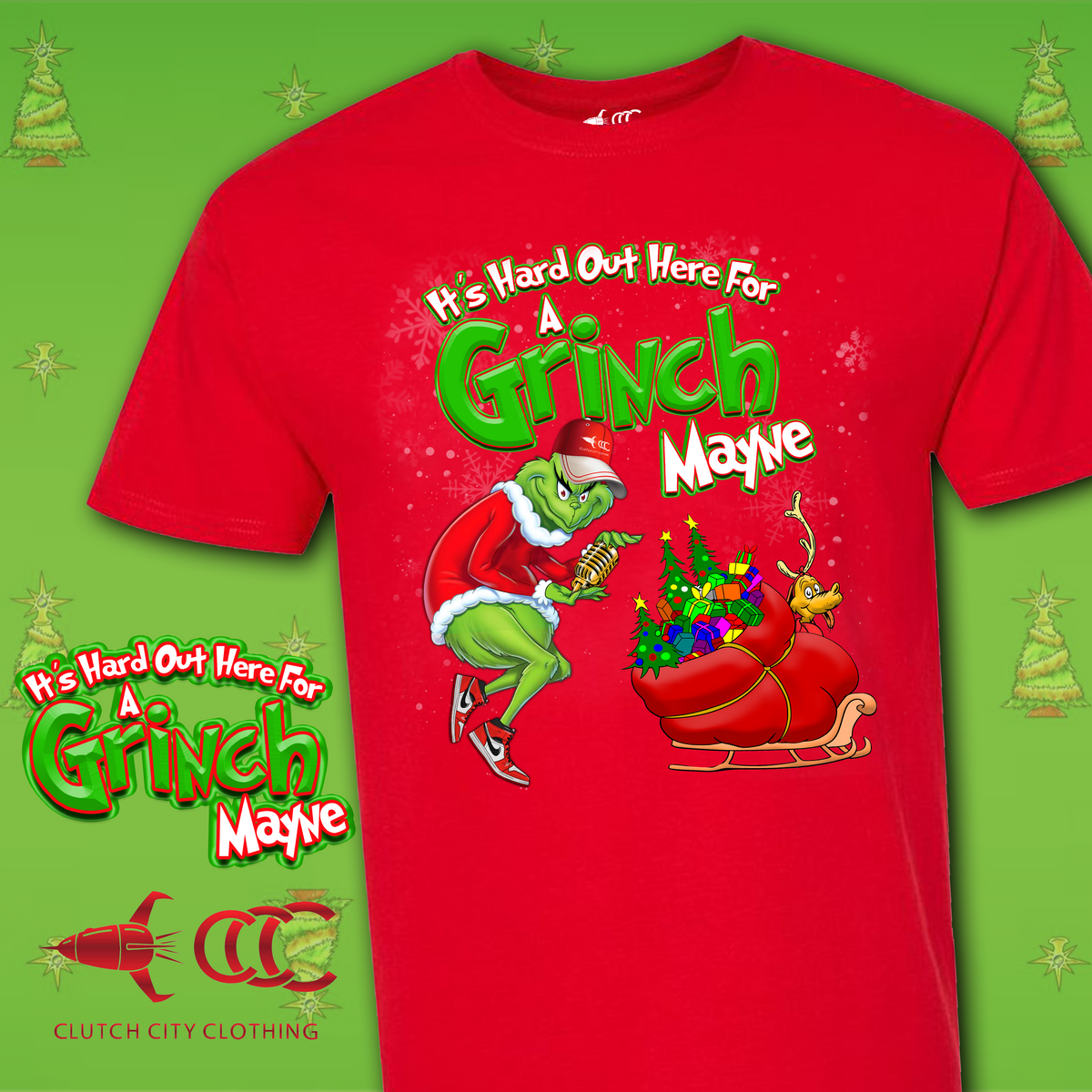 GRINCH TEE ADULT🎄 – ClutchCityClothing